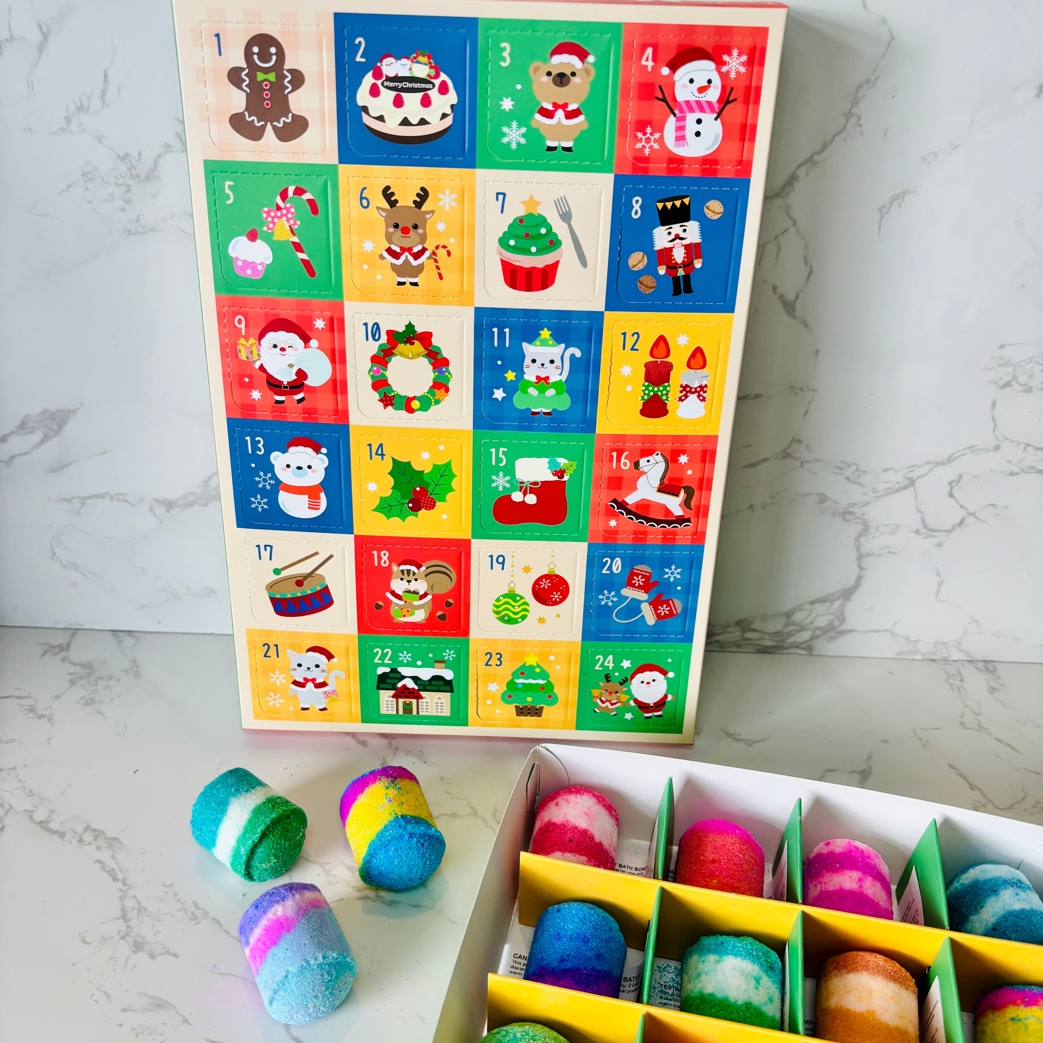 Bath Bomb Advent Calendar – Melt and Soak
